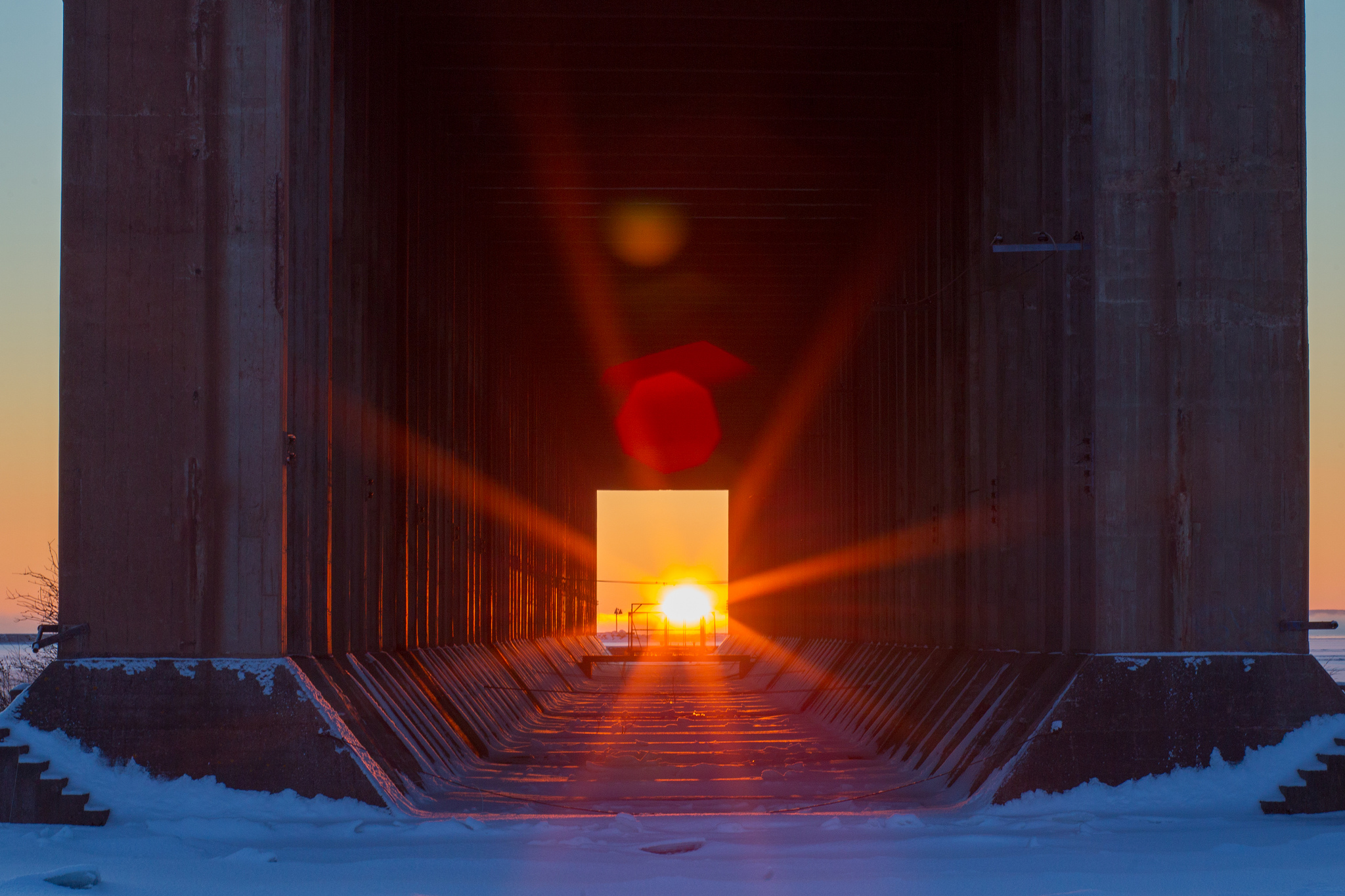 When to watch the sunrise through the historic Marquette Ore Dock