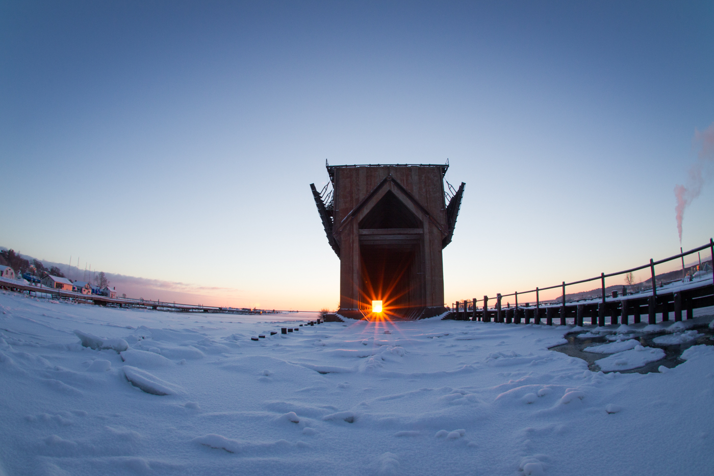 When to watch the sunrise through the historic Marquette Ore Dock